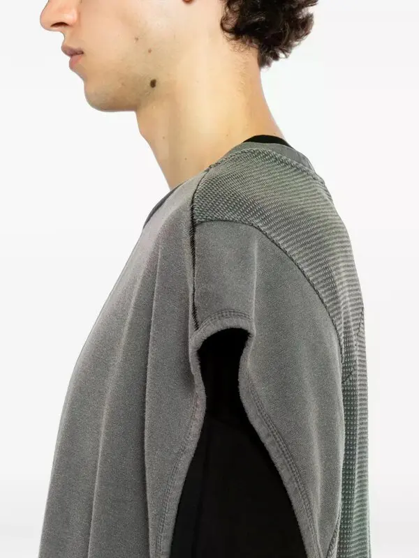 THOM KROM Distressed-effect Sleeveless Sweatshirt