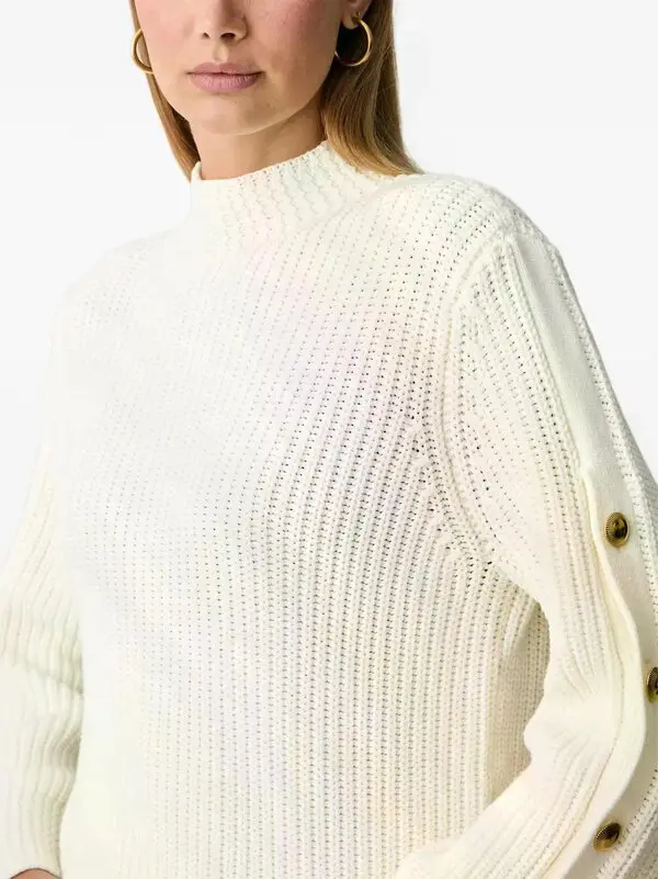 TWINSET Button-detail Ribbed-knit Sweater
