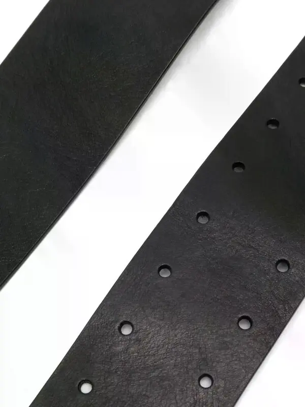 RUNDHOLZ Wide-strap Leather Belt