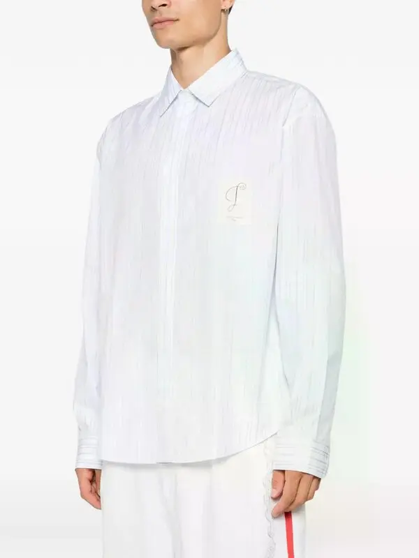 Jacquemus Logo-patch Striped Shirt