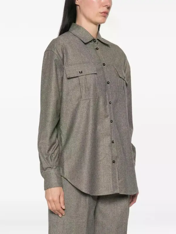 Tagliatore Houndstooth Button-up Shirt
