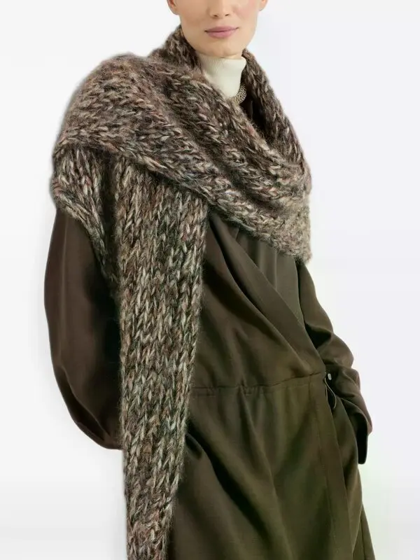 Brunello Cucinelli Mohair Knit Shawl