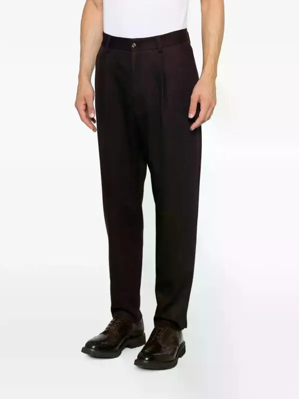 Eleventy Pleated-front Tailored Trousers
