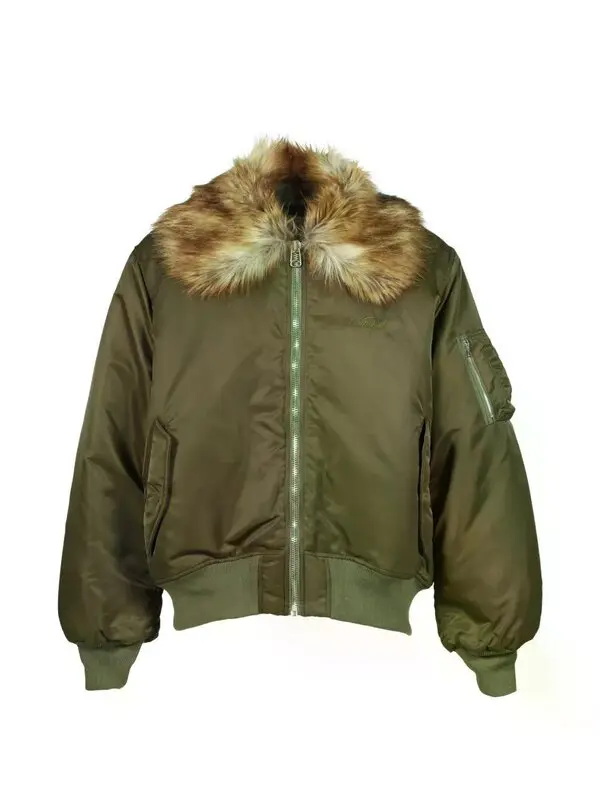 KAMIYA Faux-fur Collar Flight Jacket