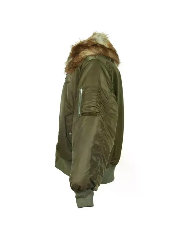 KAMIYA Faux-fur Collar Flight Jacket