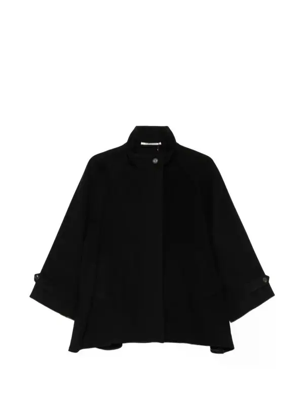 Tagliatore Button-cuff Flared Jacket - Black