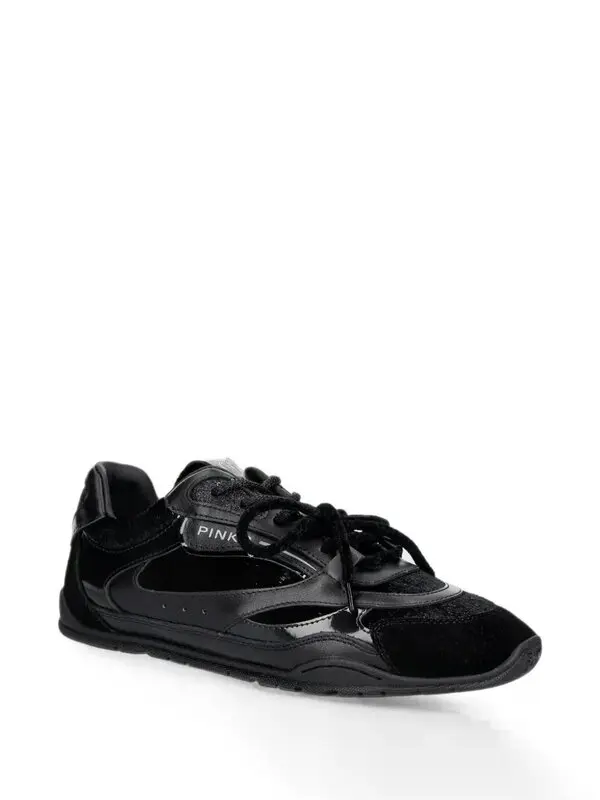 Pinko Yulia 01 Logo-plaque Panelled Leather Sneakers