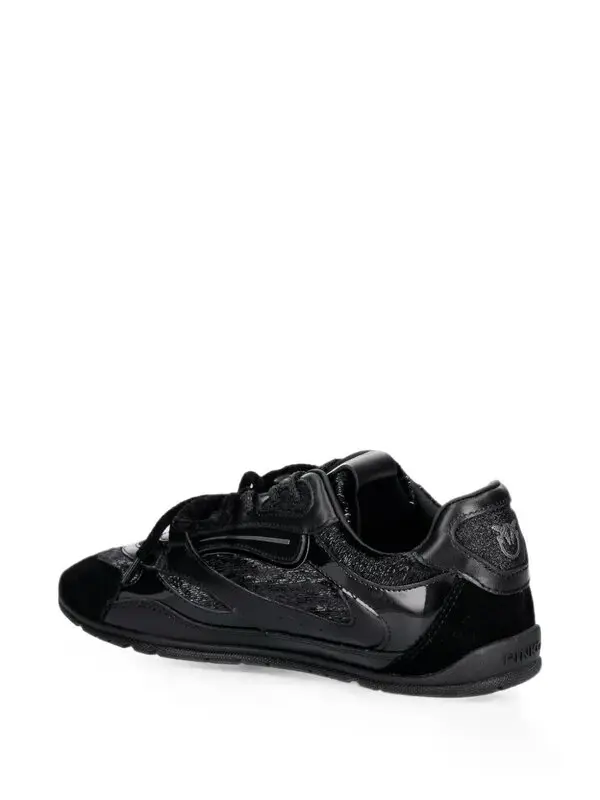 Pinko Yulia 01 Logo-plaque Panelled Leather Sneakers