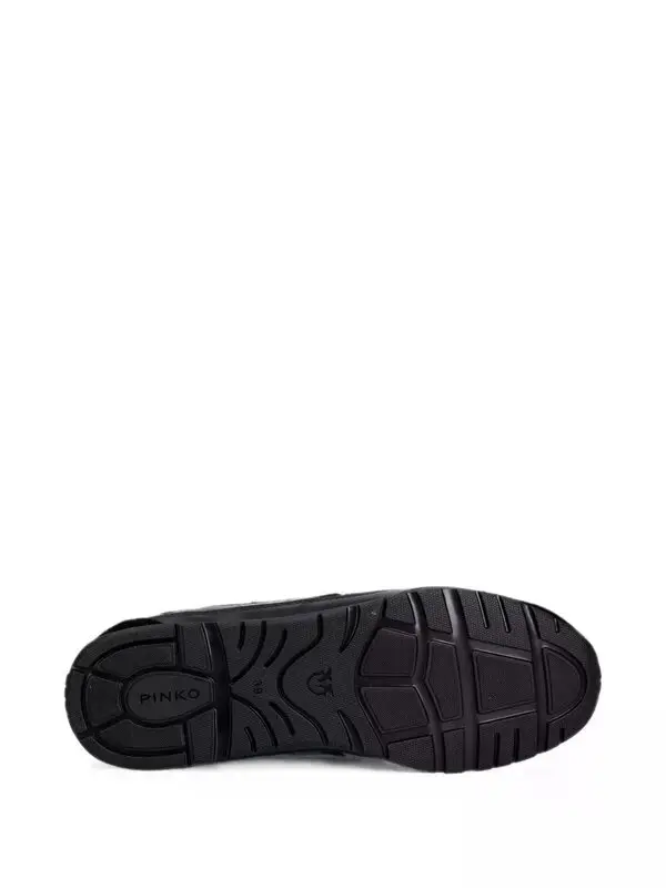 Pinko Yulia 01 Logo-plaque Panelled Leather Sneakers