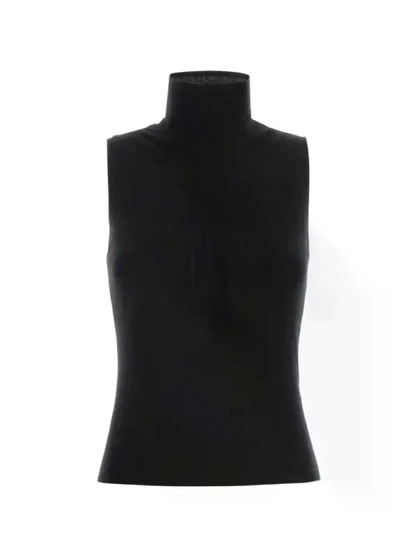 Extreme Cashmere N°502 Collo Sleeveless Top - Black