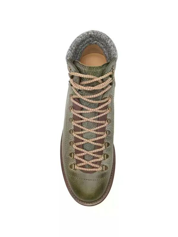 Brunello Cucinelli Lace-up Panelled Boots