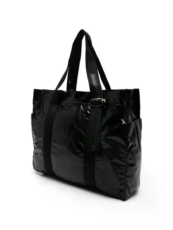 JACK GOMME Glossy Finish Tote Bag With Logo Detail