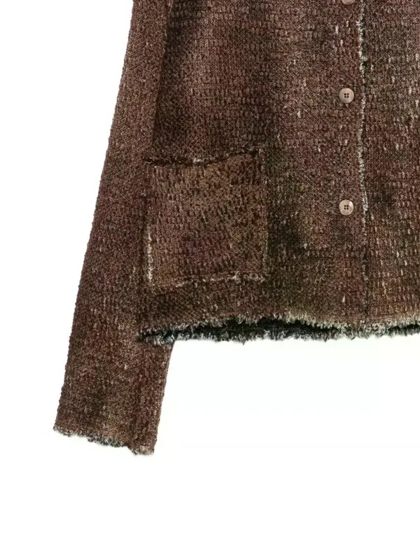 Avant Toi Raw-edge Tweed Jacket
