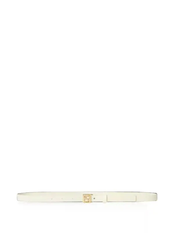 Fendi O'lock Leather Belt - Neutrals