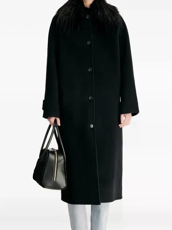 Loulou De Saison Yrsa Detachable Faux-fur Collar Coat