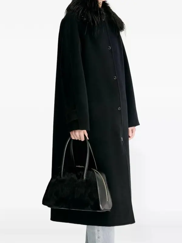 Loulou De Saison Yrsa Detachable Faux-fur Collar Coat