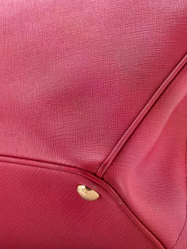 Prada Lux Saffiano Leather Medium Tote Bag - Pink
