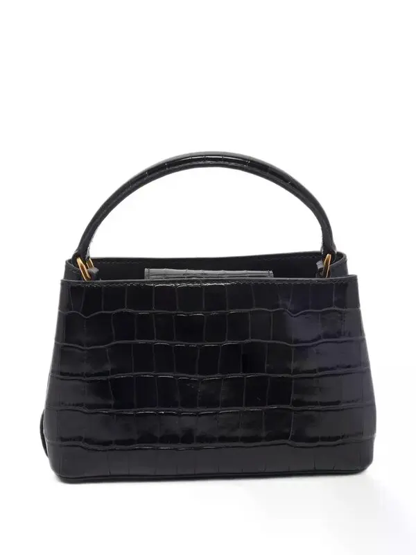 Tory Burch Britten Croc-embossed Top Tote Bag