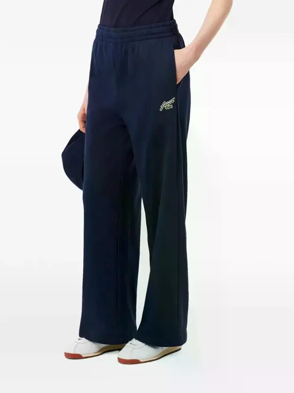 Lacoste Logo-embroidered Wide-leg Track Pants