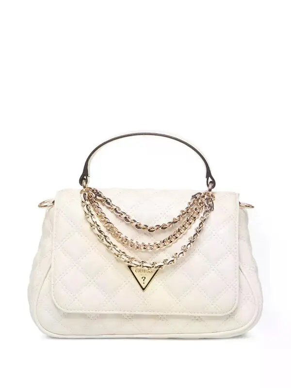 Guess Giully Quilted Chain-detail Tote Bag - Neutrals