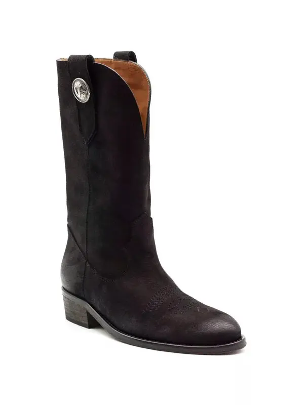 VIA ROMA 15 Applique-embroidery Boots