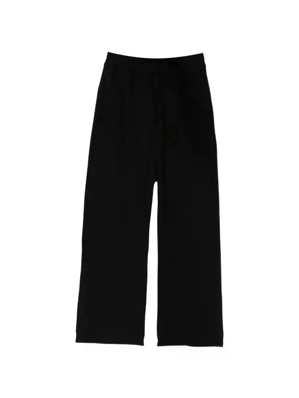THOM KROM Drawstring Wide-leg Trousers - Black
