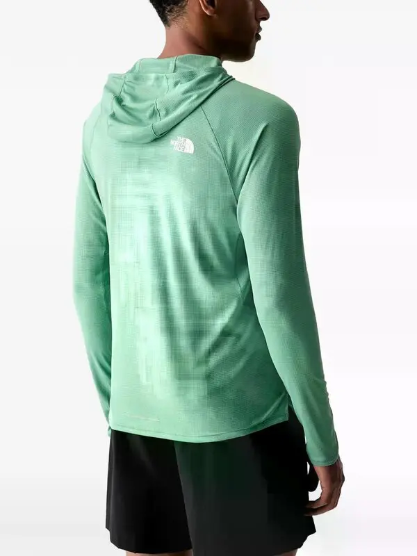The North Face Sunriser Grid-pattern Raglan-sleeve Hoodie