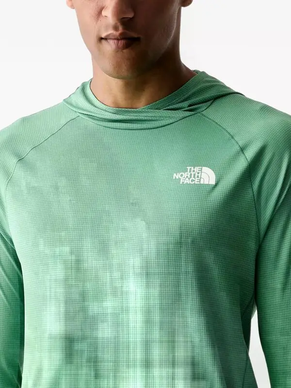 The North Face Sunriser Grid-pattern Raglan-sleeve Hoodie