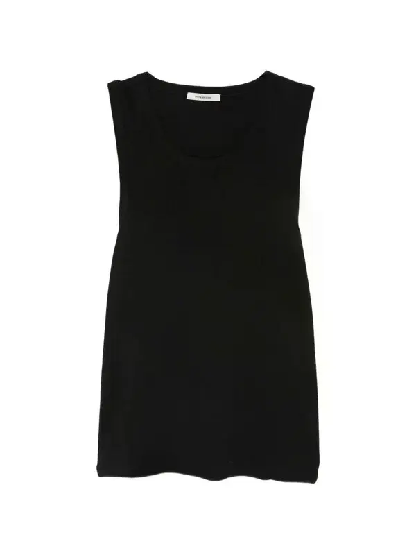 ENTIRE STUDIOS Ribbed-knit Tank Top - Black