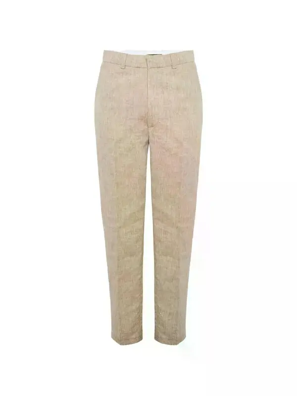 YVES SALOMON Linen Trousers - Neutrals