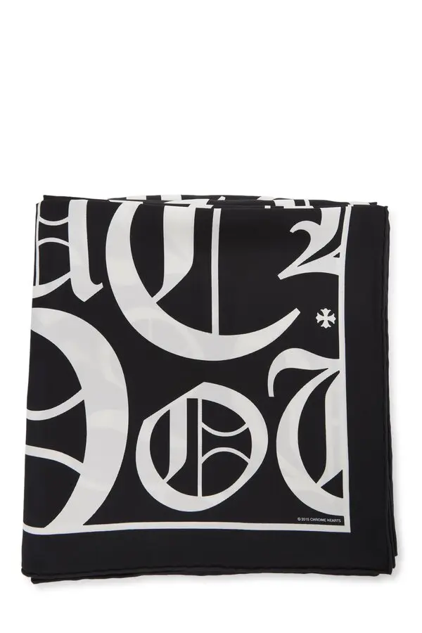 Chrome Hearts Multicolor Cross Silk Scarf