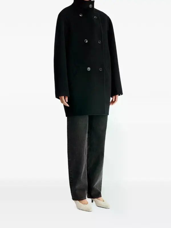 Loulou De Saison Olmo Double-breasted Stand-collar Coat
