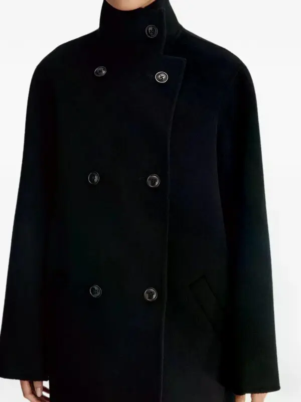 Loulou De Saison Olmo Double-breasted Stand-collar Coat