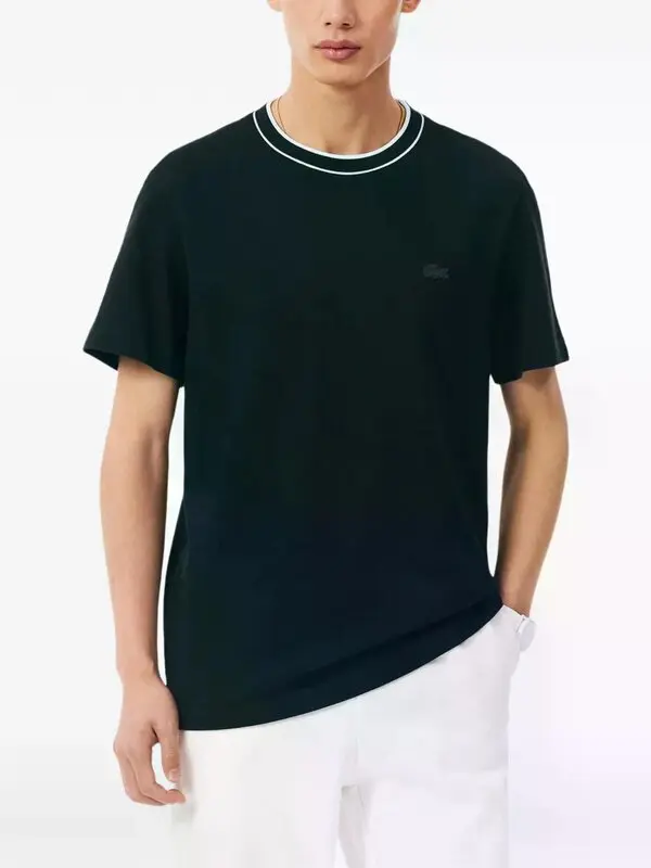 Lacoste Logo-patch Tipping-detail T-shirt