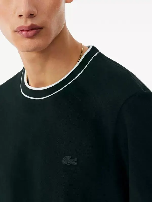 Lacoste Logo-patch Tipping-detail T-shirt