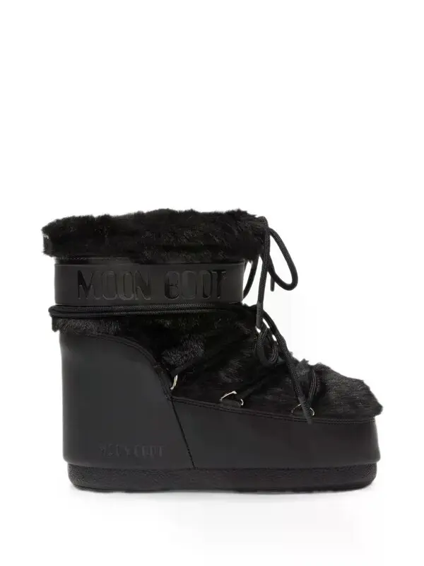 Moon Boot Icon Low Faux-fur Boots - Black