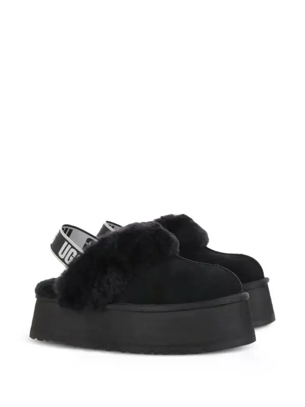 UGG Funkette Shearling-trim Platform Sandals