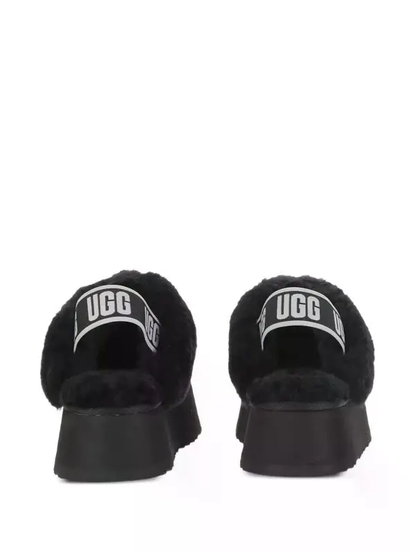 UGG Funkette Shearling-trim Platform Sandals