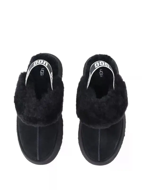 UGG Funkette Shearling-trim Platform Sandals