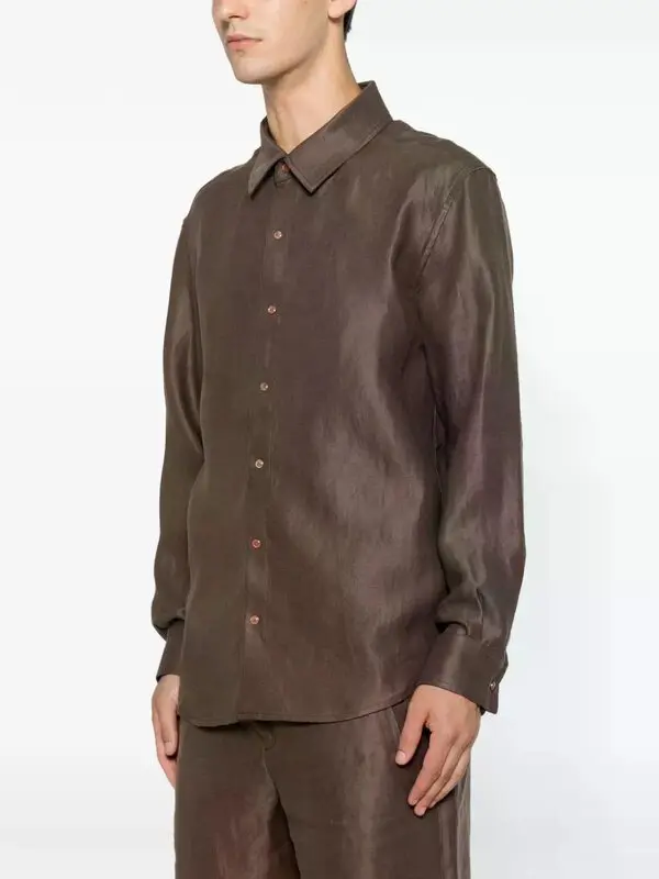 GOD'S TRUE LINEN Long-sleeve Linen Shirt