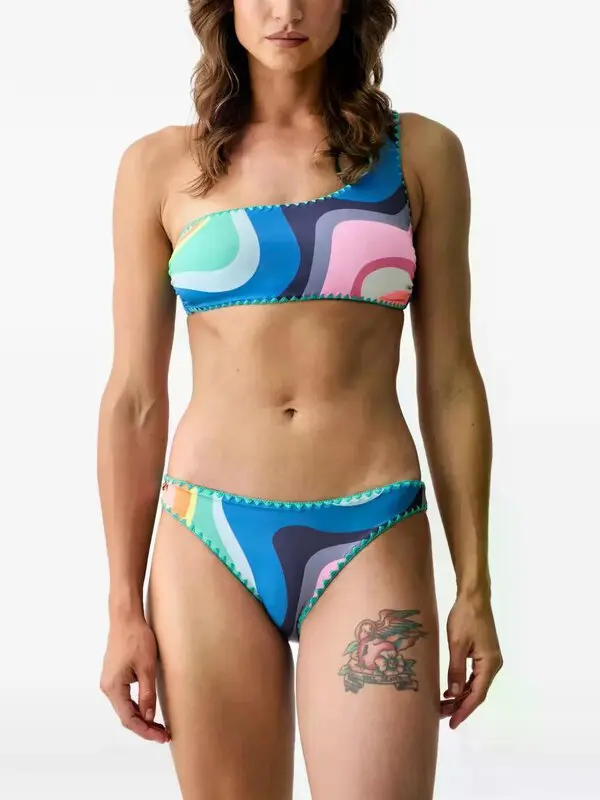Kurt Geiger Wave-pattern Bikini Bottoms
