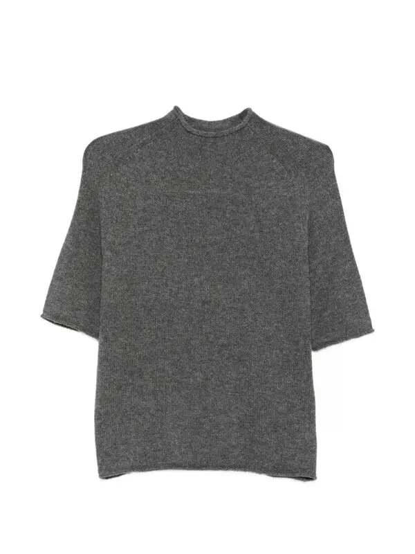 LUISA CERANO Short-sleeve Sweater - Grey