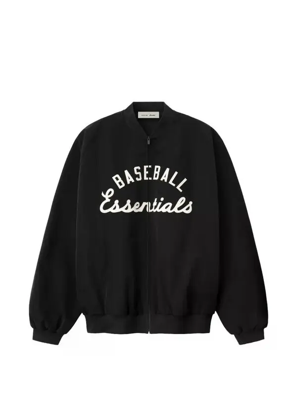 Fear Of God Mlb Logo-print Bomber Jacket - Black