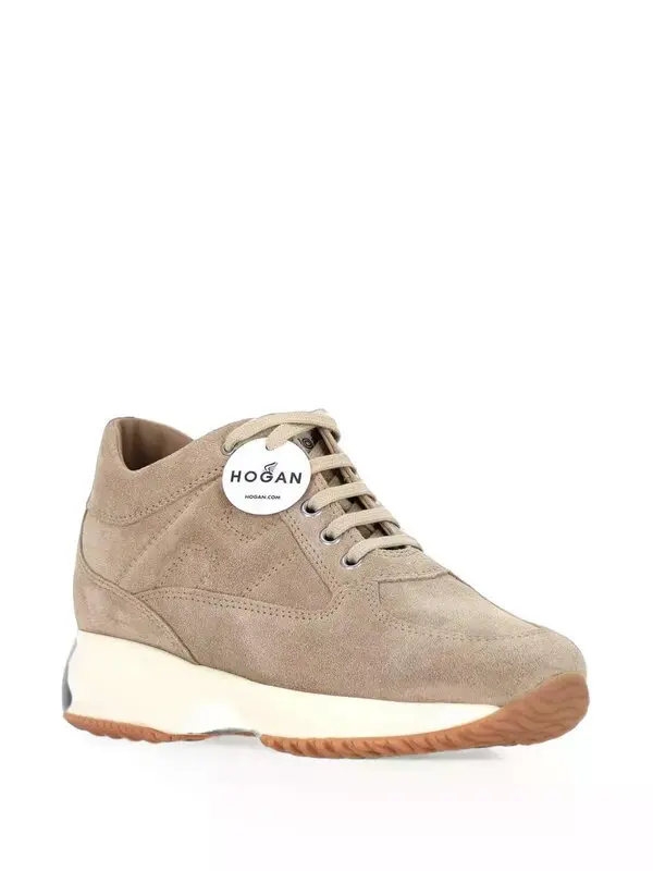 Hogan Interactive Suede Sneakers - Neutrals