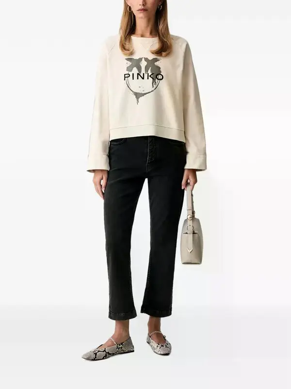 Pinko Love Birds-embroidered Jeans