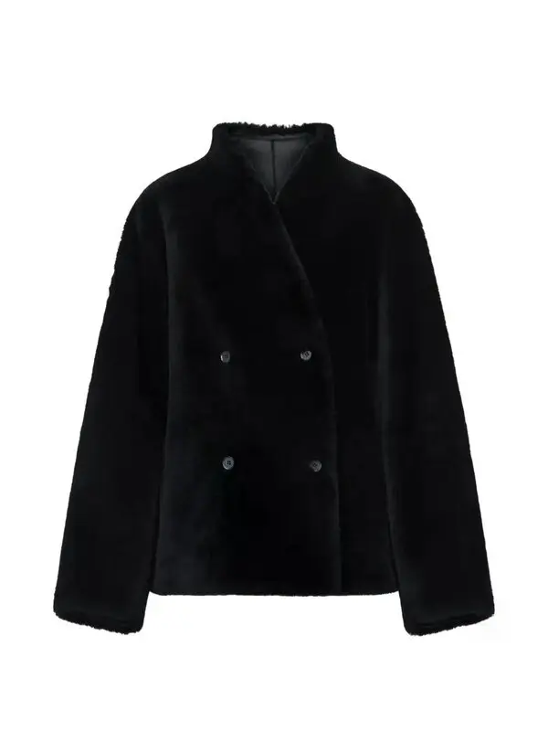 Loulou De Saison Catherine Shearling Jacket - Black