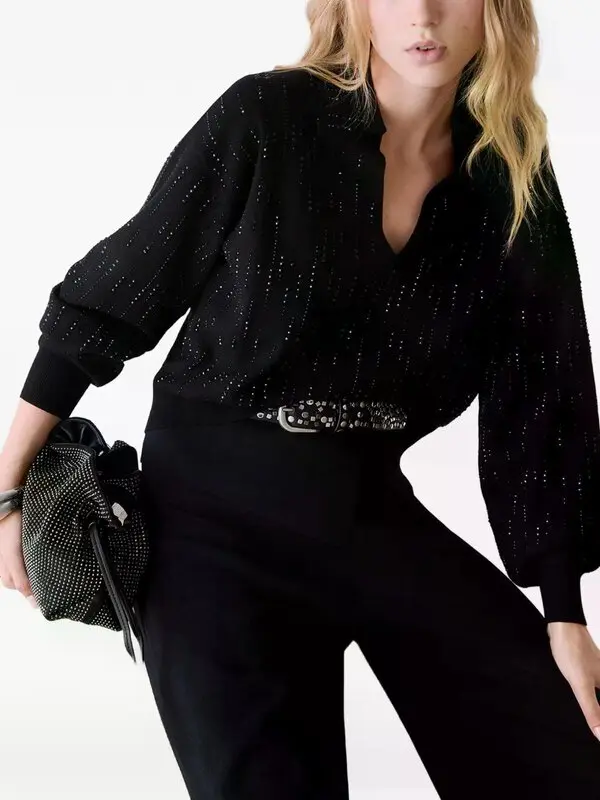 Liu Jo Sweater With Jewel Embroidery