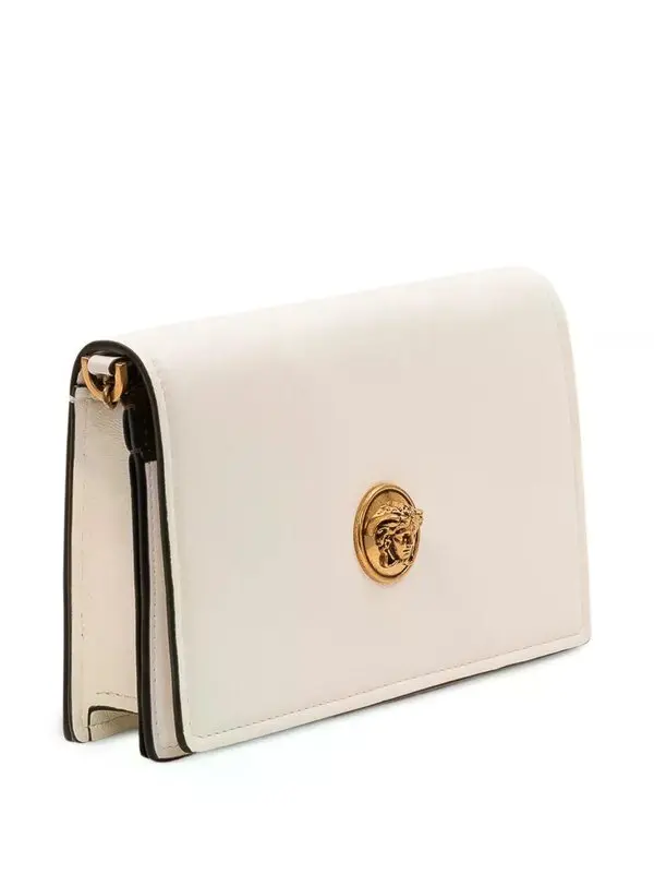 Versace Medusa Plaque Leather Mini Bag - White