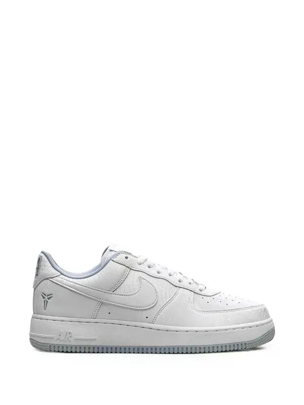 Nike X Kobe Bryant Air Force 1 Snakeskin-effect Low-top Sneakers - White