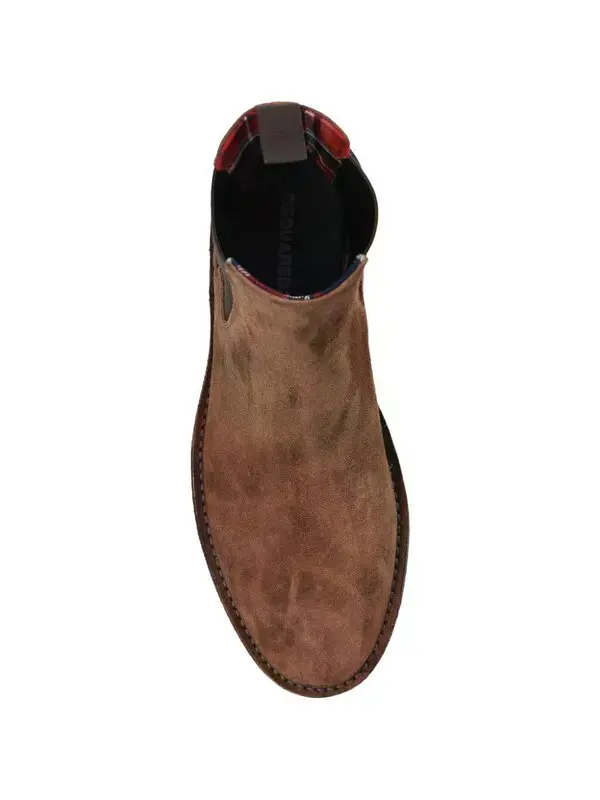 Dsquared2 Round-toe Leather Chelsea Boots
